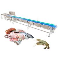 China Vegetable Fruit Food Seafood Live Fish Shrimp Size Classifier Prawn Grader Oyster Grading Multilevel Weight Sorting Machine for sale