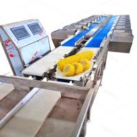China Industrial Electric Shrimp Conveyor Belt Weight Grading Chicken Check Weigher Fish Sorting Machine Trade for sale