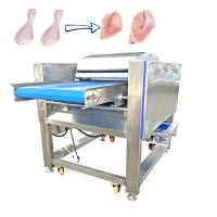 China Automatic Chicken Leg Skin Peeling Machine for Chicken Thigh Duck Breast Neck Skin Remover for sale