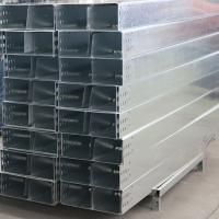 China Streamline Powder Coated Perforated Cable Tray / Painted Non Ferrous Cable Tray Anti Slip Surface for sale