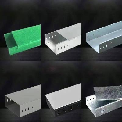 China Corrosion Resistant Fireproof Cable Tray  Side Rail Height Of 25-200mm For Building Construction for sale