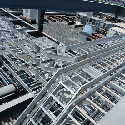 China Durability Cable Tray Powder Coating Weather Resistance And Side Rail Height Of 25-200mm for sale