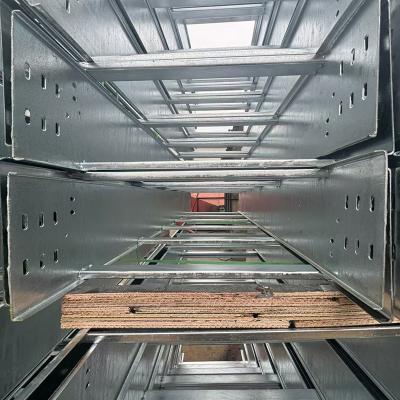 China 3m-6m Hot Dip Galvanised Cable Tray For Optimal Cable Protection And Ventilation Or Perforation Groove for sale