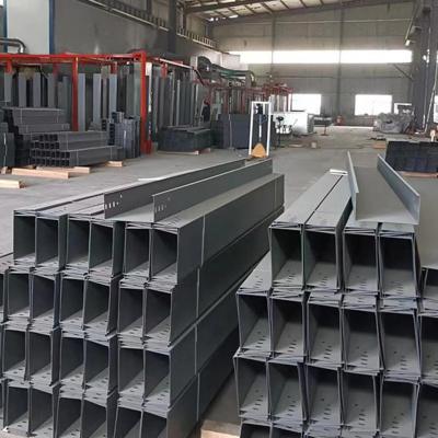 China 100mm Width Silver Solid Cable Tray For Wall Mount Installation In Silver Solid Bottom Tray for sale
