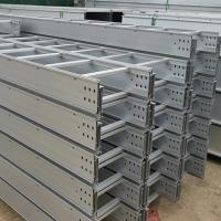 China Ventilated Ladder Cable Trays In Silver Customizable  100mm - 1000mm Width for sale