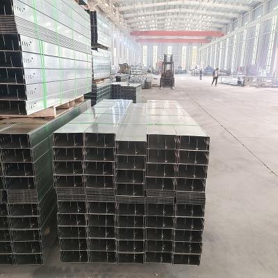 China Stainless Steel Cable Tray With AluFRP Trunking And Perforated Strut Channel Powder Coated For Cable Laying for sale