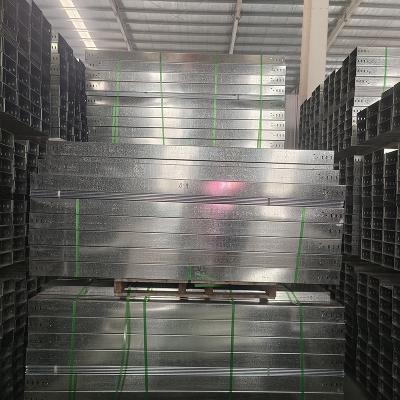 China Industrial Metal Cable Tray Solid Through Trunking in Stainless Steel Aluminum Alloy for Construction Cable Laying for sale