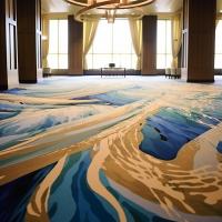 China 80% Wool And 20% Nylon Luxury Ballroom Banquet Hotel Carpet For Home Improvement for sale
