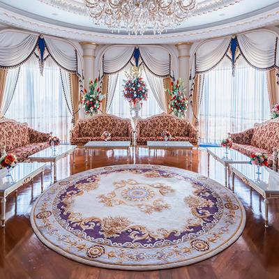China Hand Tufted Wool Rugs Silk Pattern Style for Living Room Dining Room Hallway Villa for sale