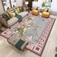 China Home/Hotel/Office/Bedroom Custom Machine-made Printed Carpet Butterfly Flower Design for sale