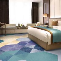 China Hotel Rooms Flooring Custom Printed Tufted Nylon Axminster Carpet with Fire Retardant for sale
