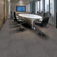 China Abstract Pattern Gray Loop Pile Commercial Carpet Tiles 50x50 Polypropylene Bitumen for sale