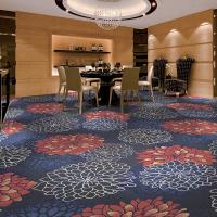 China Abstract Printed Pattern Custom Model Hotel Room Hallway Anti-Slip Machine Made Carpet for sale
