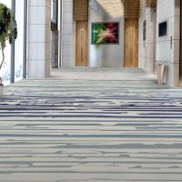 China Abstract Printed Pattern Custom Model Hotel Room Hallway Anti-Slip Machine Made Carpet for sale