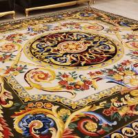 China Customizable Abstract Pattern Hotel Room Carpet Wall to Wall Carpets Handmade Tufted Rugs for sale