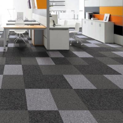 China Office Luxury Commercial Square Carpet Tiles 50x50 Sound Insulation Abstract Pattern for sale