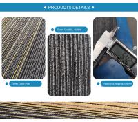 China Office Luxury Commercial Square Carpet Tiles 50x50 Sound Insulation Abstract Pattern for sale