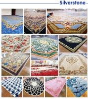 China Large Non Slip Silverstone Living Room Carpets and Rugs with 3D Printed Custom Design for sale
