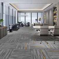 China Polypropylene Square Backing Tiles for Modern Office and Hotel Floor Carpet Sale for sale