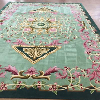 China Wool Cushioned Carpet and Rugs for Living Room Handmade Karpet Ruang Tamu for sale
