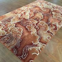 China Wool Cushioned Carpet and Rugs for Living Room Handmade Karpet Ruang Tamu for sale