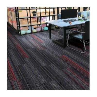 China Beijing Meeting Room Carpet Tiles 25x100 with Antimicrobial Treatment and PVC Backing for sale