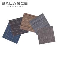 China Carpet Tiles Beijing 50x50 Luxury Hotel PP Jacquard Commercial Office PVC Floor Anti-slip for sale