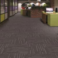 China Carpet Tiles Beijing 50x50 Luxury Hotel PP Jacquard Commercial Office PVC Floor Anti-slip for sale