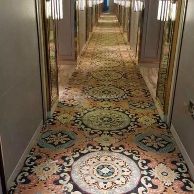 China Acrylic Viscose Wall to Wall Rolls for Hotel Corridors and Offices 10mm Pile Weight for sale