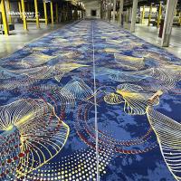 China Hotel Lobby Corridor MACHINE MADE Custom Axminster Carpet Wall To Wall Print Moquette for sale