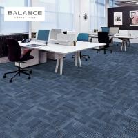 China Abstract Pattern Grey Fire Resistant Modular Commercial Office Nylon Carpet Tiles 50*50 for sale