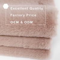 China Abstract Pattern Pink Faux Fur Rabbit Rug Soft Long Pile Shaggy Carpet for Living Room for sale