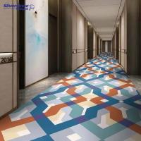 China Customized Print Floral Pattern Luxury Muslim Mosque Floor Mat for Office Hotel and Residential for sale