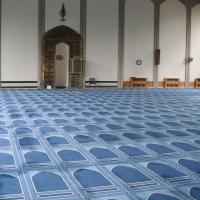 China Custom Hand Tufted Cut Pile Carpet for Mosque Hotel 100% Acrylic 10mm Backing Cotton Cloth for sale