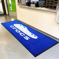 China Custom Medium Thickness 3D Printed Carpet Standing Floor Grip Mat for Office Business Rugs for sale
