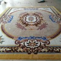 China Acrylic Round Area Rug Hand Tufted Carpet with 12mm Pile Height and Excellent for sale