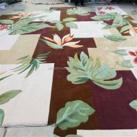 China Acrylic Round Area Rug Hand Tufted Carpet with 12mm Pile Height and Excellent for sale