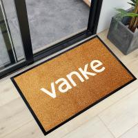 China Rectangle Rug Customized Anti Slip Outdoor Nylon Print Logo Door Mat for Star Hotel Entry for sale