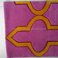China Handmade Tufted Wool Oriental Carpet in Loop Pile with Customizable Design and Color for sale