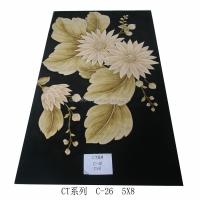 China Modern Design Tufted Cut Pile Technique 10mm Thickness Oval 100% Wool Carpet Handmade for Home for sale