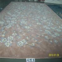 China Rectangle Floral Pattern Rug 100% Wool Acrylic Tufted Cut Pile 10mm Thickness for Bathroom Prayer for sale