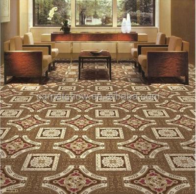 China Customized Color Wilton Woven 4m Roll Floral Pattern Wall to Wall Carpet in 100% Nylon for sale