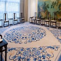 China Handtufted Living Room Carpet Custom Luxury Designer Wool Carpet for Modern Hallway for sale
