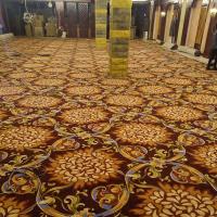 China Custom Luxury Wool Nylon Axminster Casino Carpet Machine Made Loop Pile Washable Office for sale