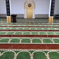 China OEM ODM Yes 100% PP Custom Printing Mosque Carpet for Prayer Room 550g/sqm for sale
