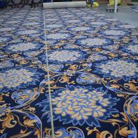 China Custom Luxury Wool Nylon Axminster Casino Carpet Machine Made Loop Pile Washable Office for sale