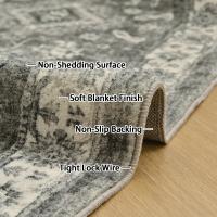 China Handmade Soft Modern Rugs for Living Room Eco-friendly Nordic Printed Fluffy Carpet for sale