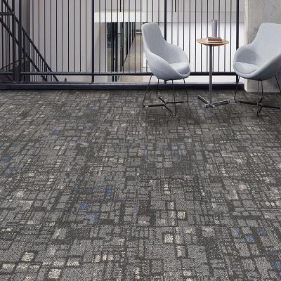 China Glass Fiber Reinforce PVC Backing 50x50 Office Modular Carpet Tiles for Commercial for sale