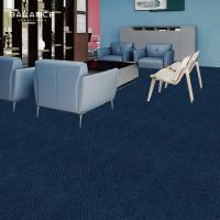China Total Height 4.0-4.5mm Pile Weight 500g/sqm Office Removable Washable PP Carpet Tiles for sale