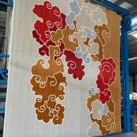 China Carpet with Jute Backing Tapis Gold Blue Nylon Printed Fireproof Banquet Room Hotel for sale